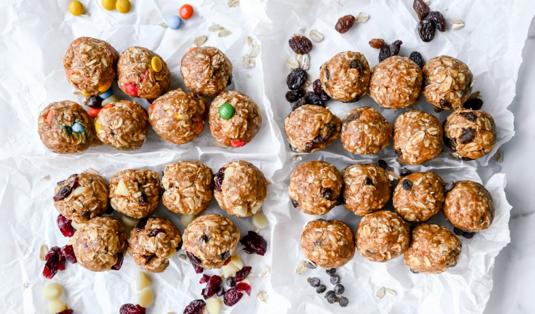 Healthy No-Bake Peanut Butter Protein Balls With Oats – 1 Recipe, 4 ...